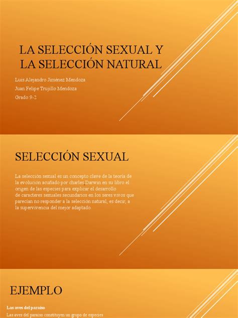 La Selección Sexual Y La Selección Natural Tl Pdf Selección Sexual