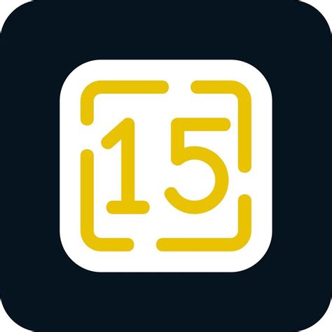 Fifteen Glyph Two Color Icon 41689156 Vector Art At Vecteezy
