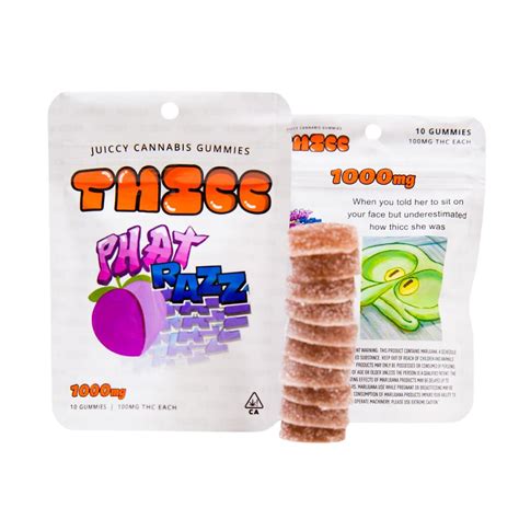 Thicc Phat Razz 1000mg Gummies Nirvana