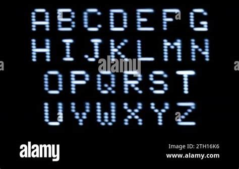 Old Style Computer Typeface Writing The Letter Of The Alphabet On