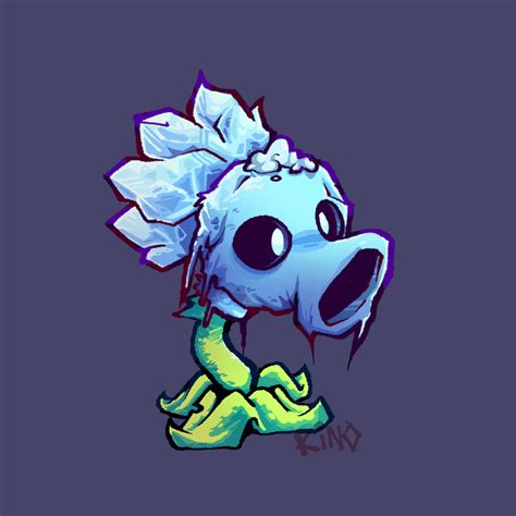 Snow Pea Plants Vs Zombies Drawn By Kinomotoroka Danbooru