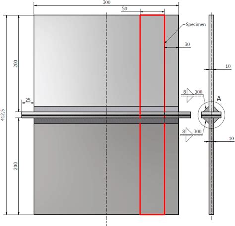 Cruciform Test Sample Shape And Their Dimensions Used During The Download Scientific Diagram