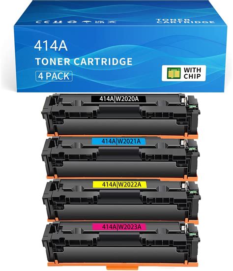 Tóner 414A con chip compatible con cartuchos de tóner HP 414A paquete