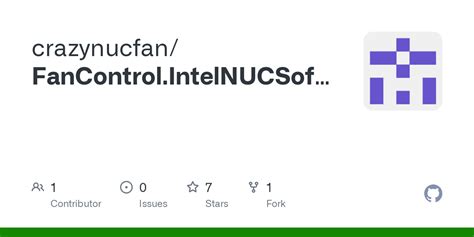 GitHub Crazynucfan FanControl IntelNUCSoftwareStudioPlugin