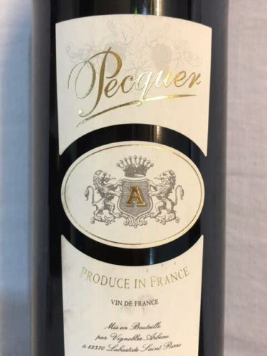 Vignobles Arbeau Pecquer Rouge Vivino Us