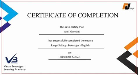 I Have Successfully Completed The E Learninge Training Courses Of