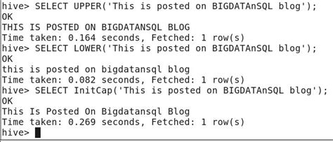 Case Conversion In Apache Hive Apache Impala Big Data SQL