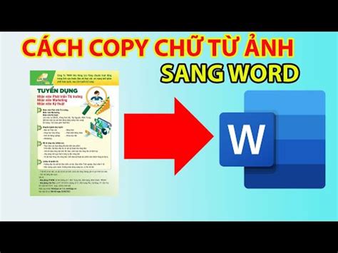 Cách Copy Chữ Từ Ảnh Sang Word 15 05 2025
