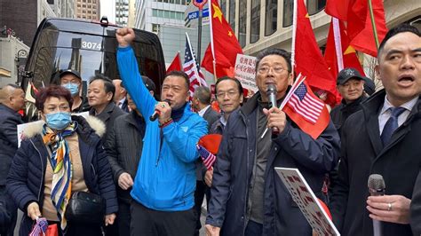 Hundreds Of People Stage Protest Against Tsai Ing Wens Us Stopover
