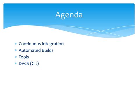 Introduction To Continuous Integration Ppt