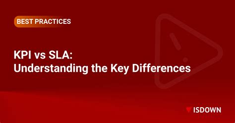 Kpi Vs Sla Understanding The Key Differences Isdown