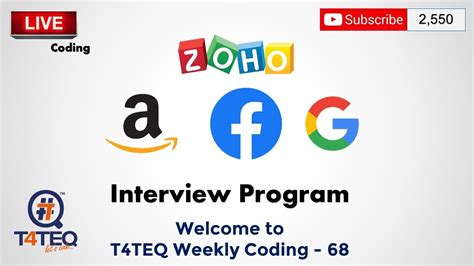 TWC 68 ORDER OF ELIMINATION USING DATA STRUCTURE INTERVIEW