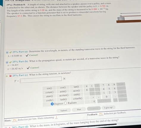 Solved Problem A Length Of String With One End Chegg