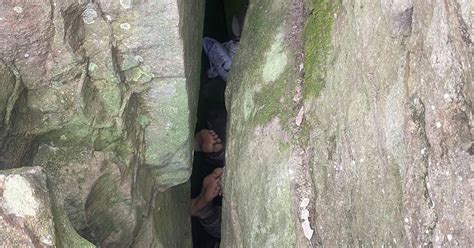 Woman Gets Stuck Upside Down In A Boulder After Taking Photos On Her