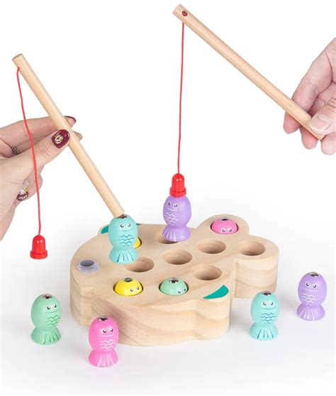 Рыболовные Игрушки для девочек детские игры деревянные магнитные рыболовные игры Обучающие