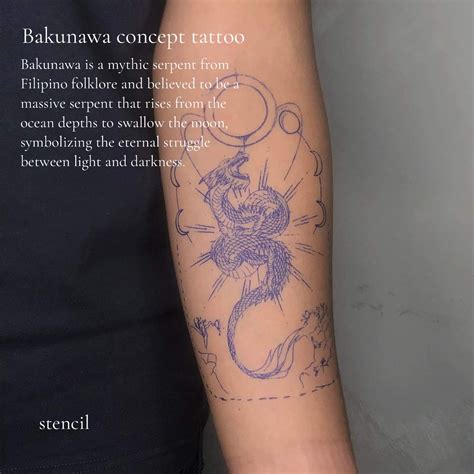 Filipino Bakunawa Tattoos Dragons Of Philippine Mythology Sticker