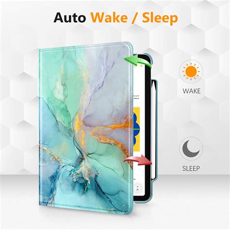 Capa Giratória Fintie Para Ipad Air De 11 Polegadas M2 2024 Emerald