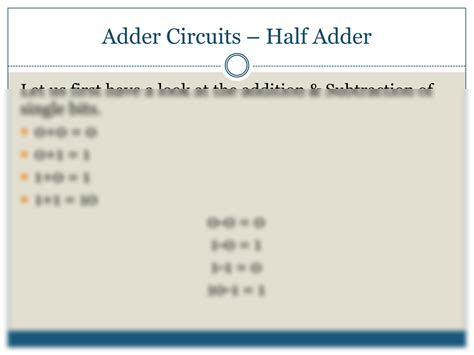 SOLUTION Half Adder And Full Adder Circuits Studypool
