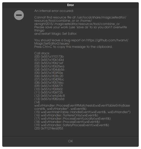 Symbol Editor Error · Issue 179 · Twanvlmagicseteditor2 · Github