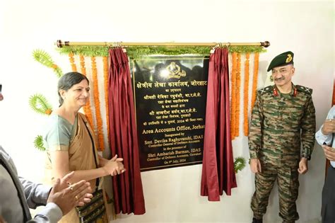 Cgda Devika Raghuvanshi Enhances Defence Coordination Inaugurates New Area Accounts Office In