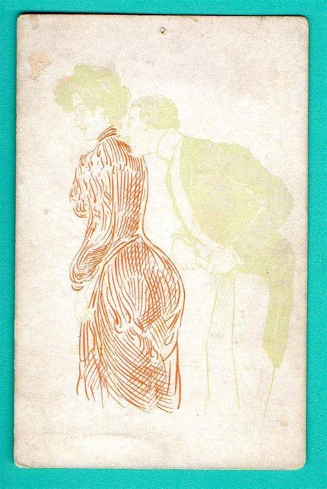 Htl Hold To Red Light Erotic Nude Sex Theme Original C1910s Vintage Postcard 911 1849072610