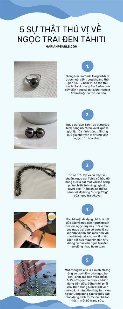Infographic 5 Sự Thật Thú Vị Về Ngọc Trai Đen Tahiti Marian Pearls