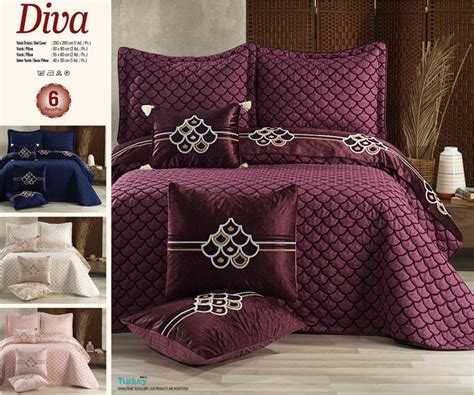 Покрывало ЕВРО 2 сп 250х260 см с Подушками 5 шт Diva Brillant Оптом