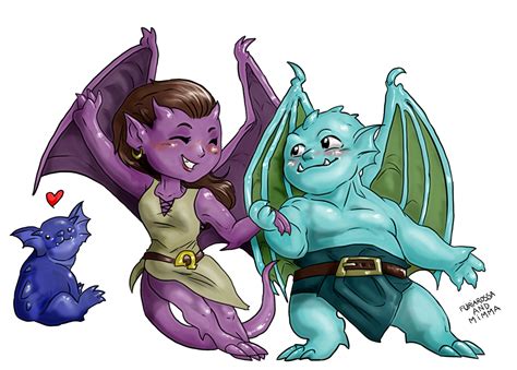 Chibi Dancing Gargoyles By Furiarossaandmimma On Deviantart
