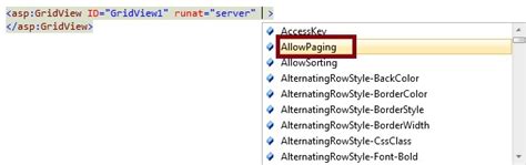 Paging And Sorting In Gridview