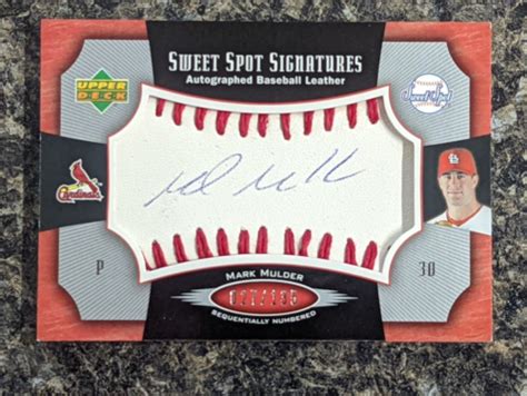 2005 Upper Deck Sweet Spot Signatures Ss Mm Mark Mulder Auto 135