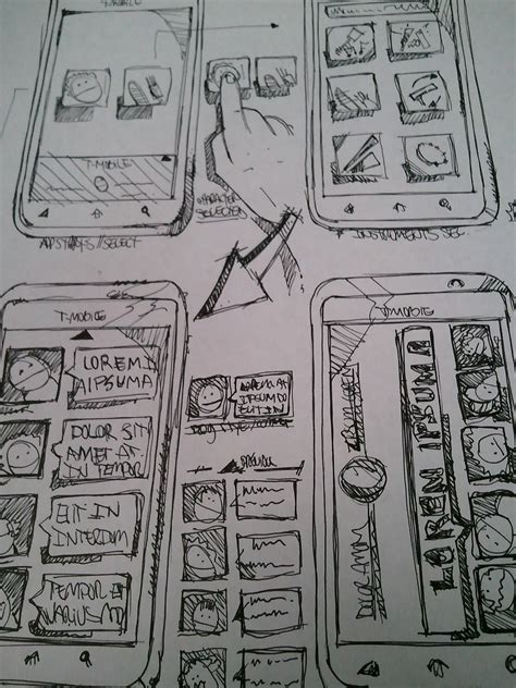 Sketches Layouts And Wireframes 2006 2015 On Behance