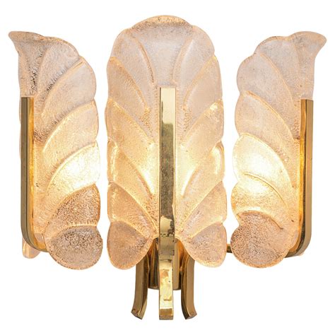 Carl Fagerlund Wall Light In Brass And Structured Glass For Sale At 1stdibs
