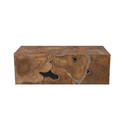 Coffee Table Natural Teak Wood Root Rectangle Coffee Table Wood