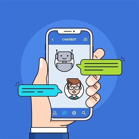 premium vector chatbot vector illustration concept