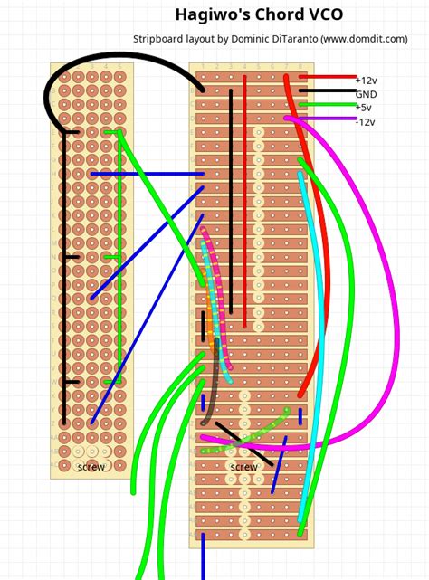 Synth Diy Hagiwos Chord Vco Stripboard Layout