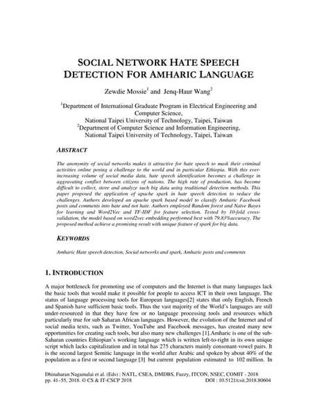 Hate Speech Detection
