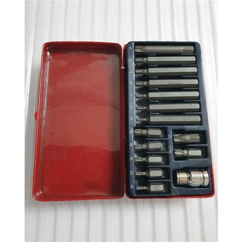 Torque Bit Set 15 Pcs T20t25t30t40t45t50t55 New Old Stock