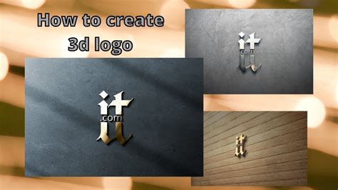 How To Make 3d Logo Mockup Photopea Tutorial Graphics Design