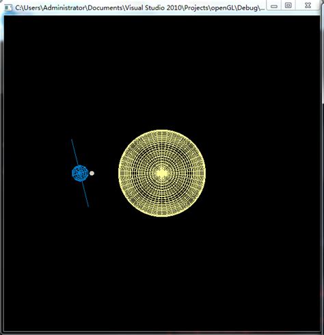 Openglvs2010的例程 太阳地球月球运动模型（三维） Csdn博客