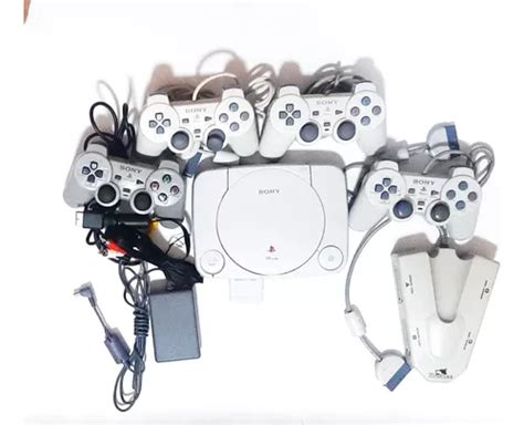 Ps1 Slim Play Station 1 Mas Multitap 4 Controles Cuotas sin interés