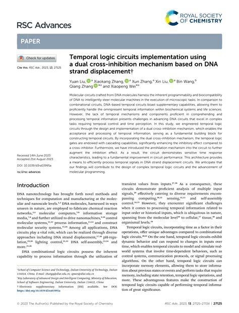 pdf temporal logic circuits implementation using a dual cross