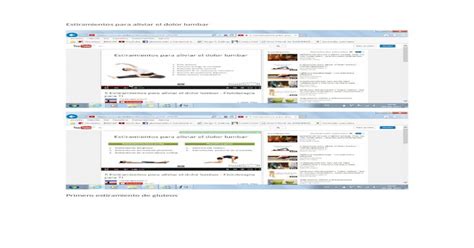 Estiramientos Para Aliviar El Dolor Lumbar Docx Document