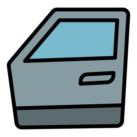Car Door Icon Outline Vector Auto Part 21565786 Vector Art At Vecteezy