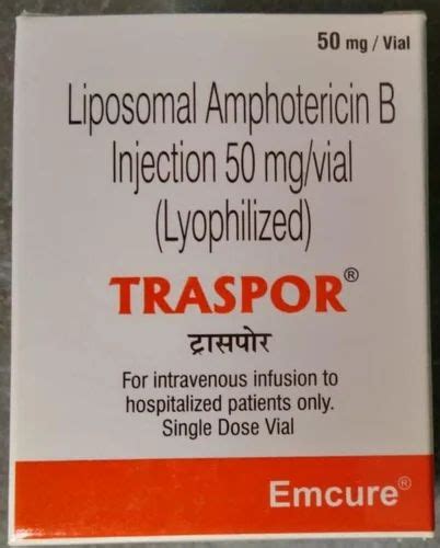 Liposomal Amphotericin B Injection 50mg Traspor At ₹ 1600 Piece