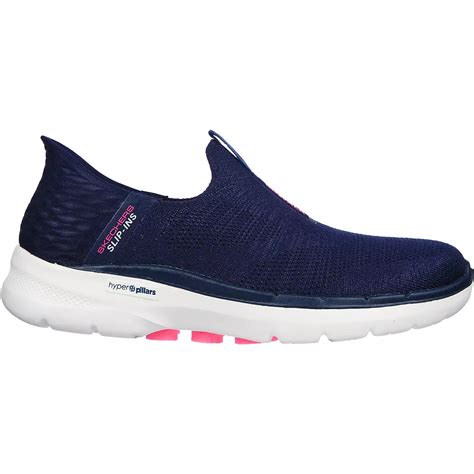 Skechers Womens Go Walk 6 Fabulous View Slip Ins Shoes Academy