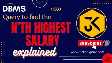 28 Sql Queries For Nth Highest Salary Different Approaches And