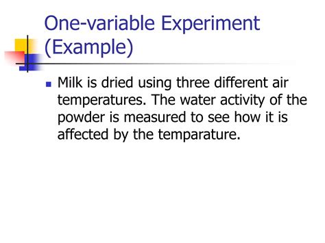 Principles Of Experimental Design Ppt