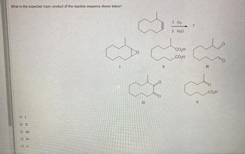 Answered What Is The Expected Major Product Of The Reaction Sequence Shown Below S H O