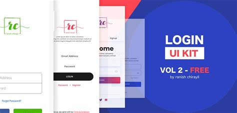 Login Xd Ui Kit Vol 2 Xd Guru