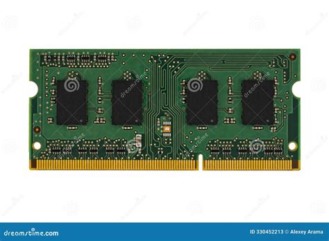 Ram So Dimm Form Factor On White Background In Isolation Stock Image